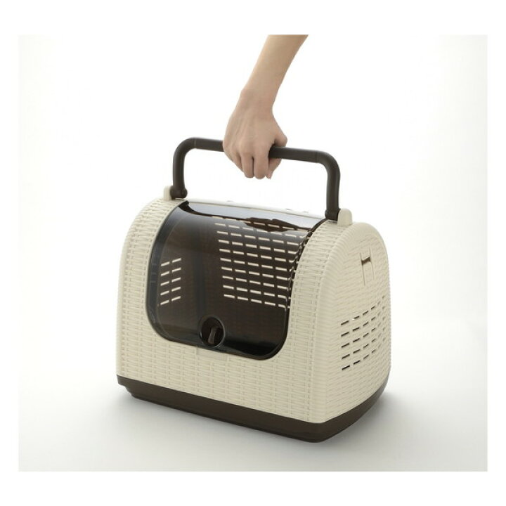 日本Richell 藤織手提寵物箱(米白) | 香港兔友協會 - 網上義賣商店